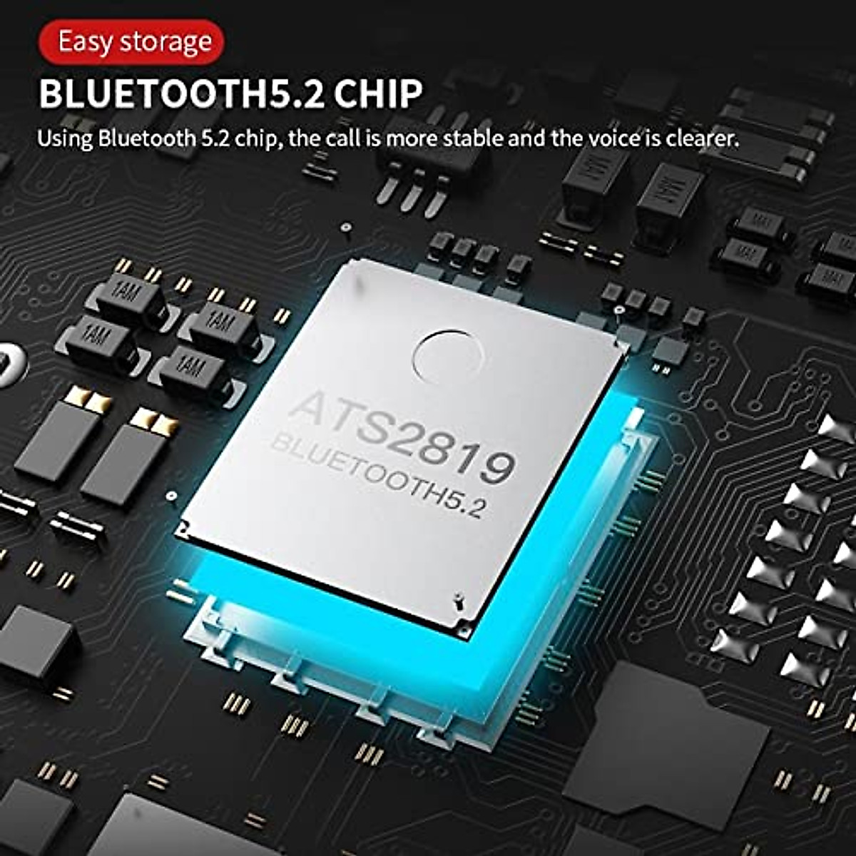 Betreasure Bone Conduction Headphones Wireless Earphone Bluetooth Earbuds Sports Waterproof HiFi Stereo Ear-Hook Headset with Microphone (Green)