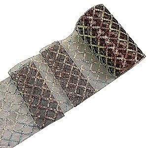 Yuanchuan Laser Glitter Tulle Rolls 4.7 inch x 10 Yards (30 feet) Black Tulle Rolls Spool Fabric Tutu for DIY Skirts Wedding Gift Wrap Sewing Crafting Bow Bridal Decorations Birthday Party (Black)