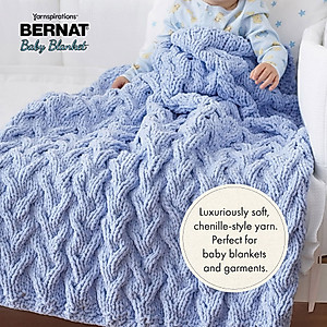 Bernat Baby Blanket Baby Yellow Yarn - 3 Pack of 100g/3.5oz - Polyester - 6 Super Bulky - 72 Yards - Knitting/Crochet