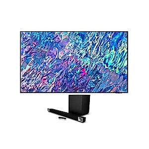 SAMSUNG QN55QN85BAFXZA 55" 4K Neo QLED UHD Smart TV in Titan Black with a Klipsch CINEMA-800 3.1 Dolby Atmos Soundbar with 10" Wireless Subwoofer (2022)