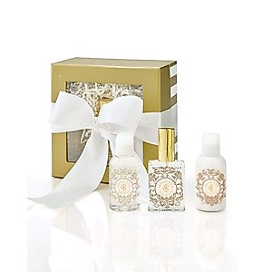 Shelley Kyle Signature Mini Gift Set, Includes Travel Size Perfume, Lotion, and Shower Gel, Packaged in Beautiful Cream and Gold Gift Box with Ribbon