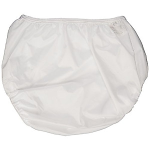 Dappi Waterproof 100% Nylon Diaper Pants, White, X-Large (2 Count)