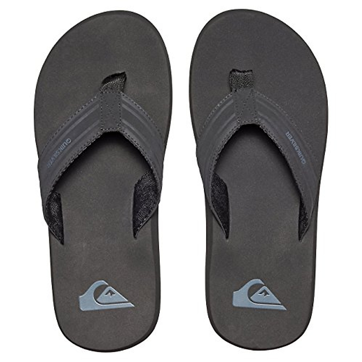 Quiksilver Men's Monkey Wrench 3 Point Sandal, Black/Black/Brown, 9 M US