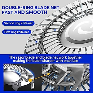 Tiklean Bald Head Shaver, Electric Razor for Men, 5-in-1 Head and Face Grooming Kit, Waterproof and Rechargeable