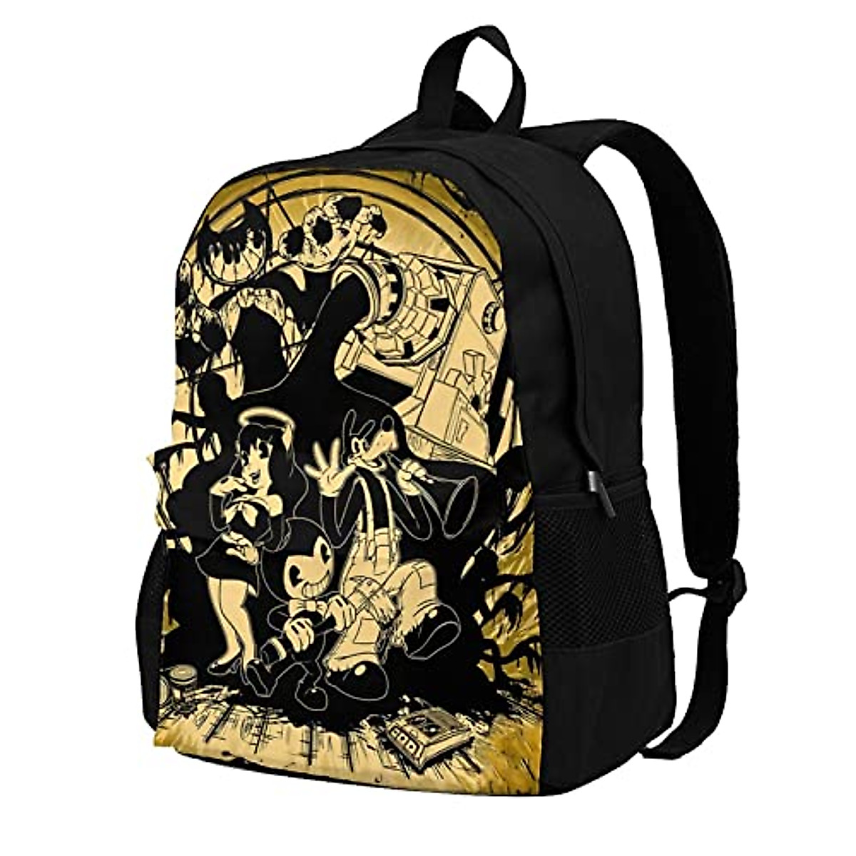 JINLONG 17 in Backpack Lightweight Waterproof Bookbag Large Laptop Backpack Travel Bags., Black, One Size