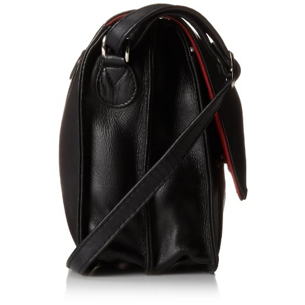 Derek Alexander EW Flap Organizer, Black/Red, One Size