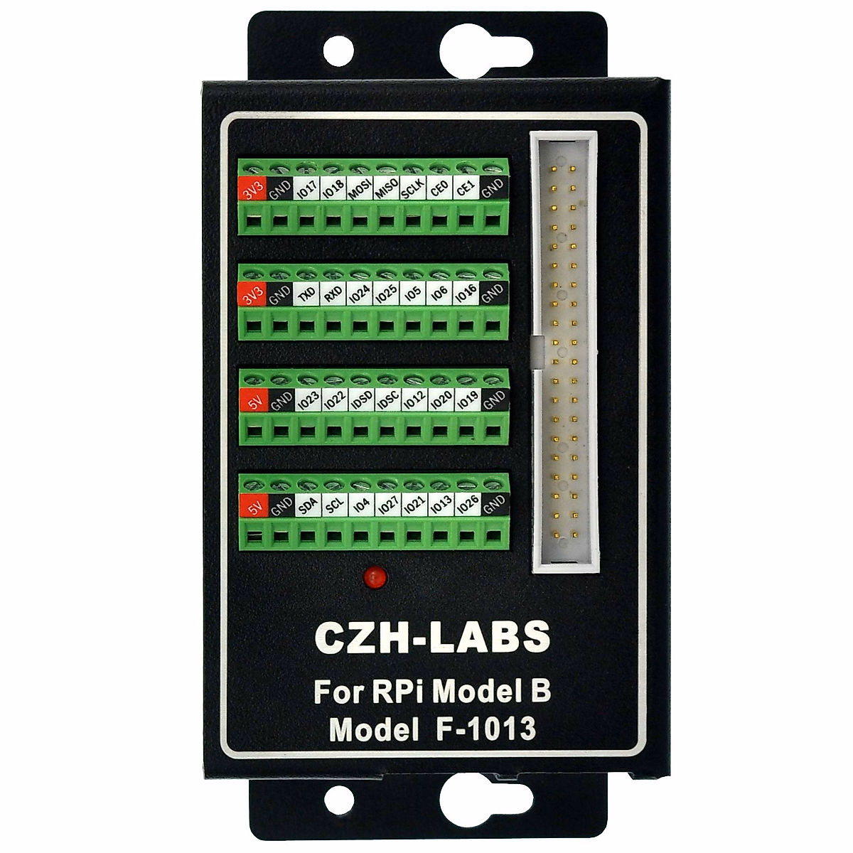 CZH-LABS RPi Screw Terminal Block Breakout Module with Aluminum Enclosure. for Raspberry Pi 1 2 3 Model B/B+