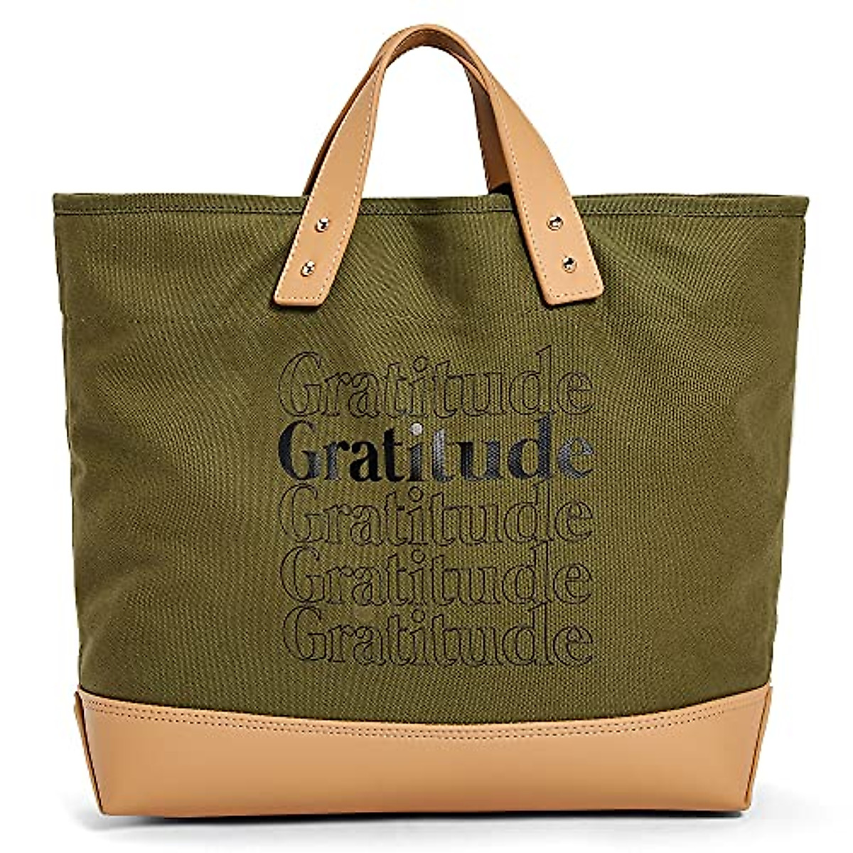 Like Dreams Canvas Everyday Gracious Top Handle Women's Lightweight Fashion Inspiration Tote Bag (Olive)