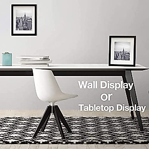 8x10 Picture Frame set of 3 Display Pictures 5x7 with Mat or 8x10 Without Mat, Photo Frames Collage for Wall Decor, Photo Certificate Frames Set,Wall & Tabletop Picture Frames 8 by10 Picture Frames