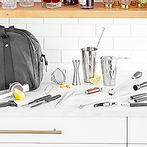 Barfly M37103 Deluxe II Cocktail Set, 20-Piece, Stainless Steel