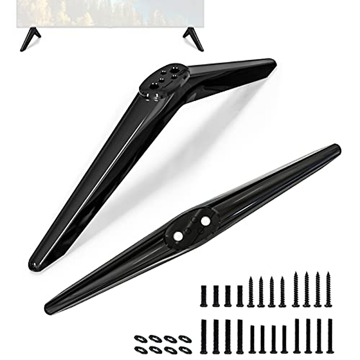 Base Stand for Onn Smart Tv - for 24" 40" 48" 50" 55" 58" 60" 65" TV RC-ALIR RC439 100012585 100005396 100024699 100021261 with Screws