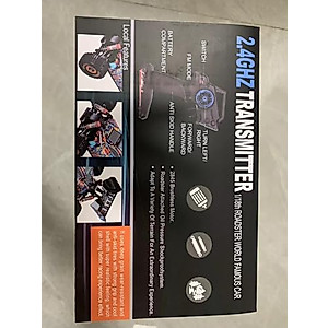 WLtoys 184016 Scale 1/18 75KM/H 2.4G RC Car Brushless 4WD Electric High Speed Off-Road Remote Control Drift Toys for Children Racing (184016 1 * 1500mAh)