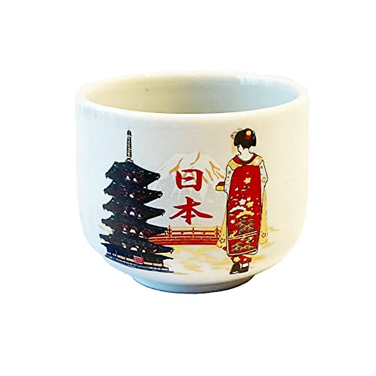 MIKO&TOKYO Japanese Designed YUNOMI Set. 2 of Japanese Tea Cups. For your Asian Tea Time. Enjoy Green Tea, Black Tea and Coffee. Made in Japan
