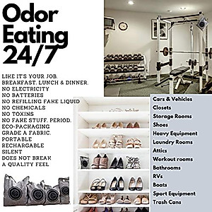 TERRA LIFESTYLE CO - 3 Pack 200G Air Freshener Bamboo Charcoal Air Purifying Bag | Charcoal Bags Odor Absorber | Bamboo Charcoal Bags | Moisture Absorber | Odor Eliminator for House | Bathroom Room Car Air Freshener Deodorizer