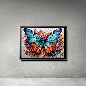 Abstract Painting Buy Canvas Wall Art, Butterfly Painting Art, Butterfly canvas, bedroom Butterfly wall art,Watercolor abstract Butterfly canvas painting