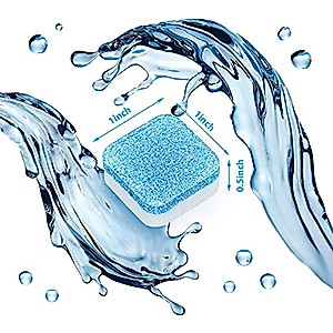 HONANK 15 Pcs Solid Washing Machine Cleaner, Triple Decontamination Effervescent Cleaning Tablets Detergent Cleaner Washer Cleaner,Deep Cleaning Remover for Bath Kitchen Room