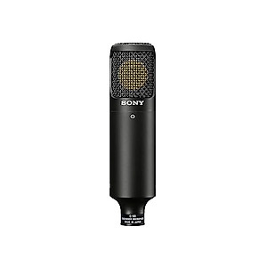 Sony Media C-80 Unidirectional Studio Condenser Microphone with Advanced Capsule Technology, Dual Diaphragm Configuration, and Acoustic Shifting Circuit