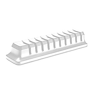 Capstak Hat organizer for baseball caps - hat holder for 10 baseball caps - No install required cap rack closet organizer system hat racks for baseball caps (Black)