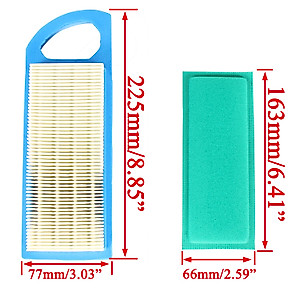 Air Filter Oil Filter Tune Up Kit for Troy-Bilt 13AN77KS011 13AN77KS066 13WN77KS011 13WN77KS211 13AO77TG766 Bronco Lawn Tractor 17AA5AAG766 Mower