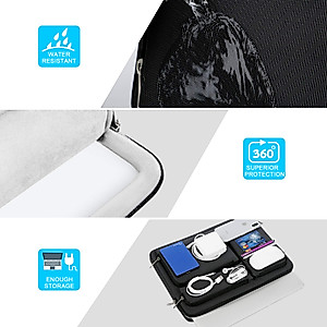 Lacdo Chromebook Case Laptop Sleeve for 11.6 inch Samsung HP Lenovo Dell Acer ASUS Chromebook, 13 inch Microsoft Surface Pro 11 Copilot+PC/Surface Pro 10 9 8 X, 11.6" MacBook Air Computer Bag, Black