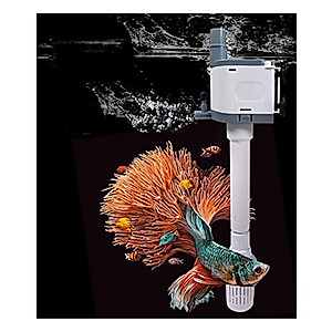 LONDAFISH Aquarium Filter Box, Fish Tank Filter Waterfall Flow Fliter Box, Fountain Pump, High Lift Submersible Water Pump, Hydroponics, Filter Accessories, Filter Media (15W Pump 266GPH(1000L/H))