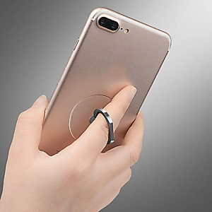 Wen XinRong 6 Pack Cell Phone Ring Holder, Cute Transparent Phone Finger Ring Grip Stand 360°Rotation Phone Rings Kickstand Compatible for Most Smartphone