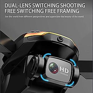 Drones With Camera For Adults 1080P HD, Foldable FPV Drone, Mini Drone with Camera, Headless Mode, Altitude Hold, 360° Flip, Speed Adjustment, One Key Start, Remote Control Toys Gifts (2×Camera)