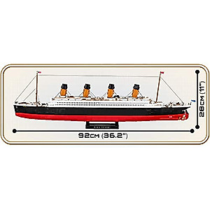 COBI Historical Collection R.M.S. Titanic, Limited Edition, Scale 1:300 (2840 Pieces)