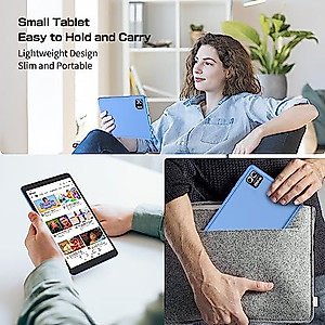NEWISION 8 Inch Tablet,Android 13 Tablet 8GB(4+4Expand) RAM 64GB ROM,1TB Expand Computer Tablet PC 1280x800 HD IPS Screen 5000mAh Battery,Dual Camera, WiFi,Type C,Tableta (Blue)