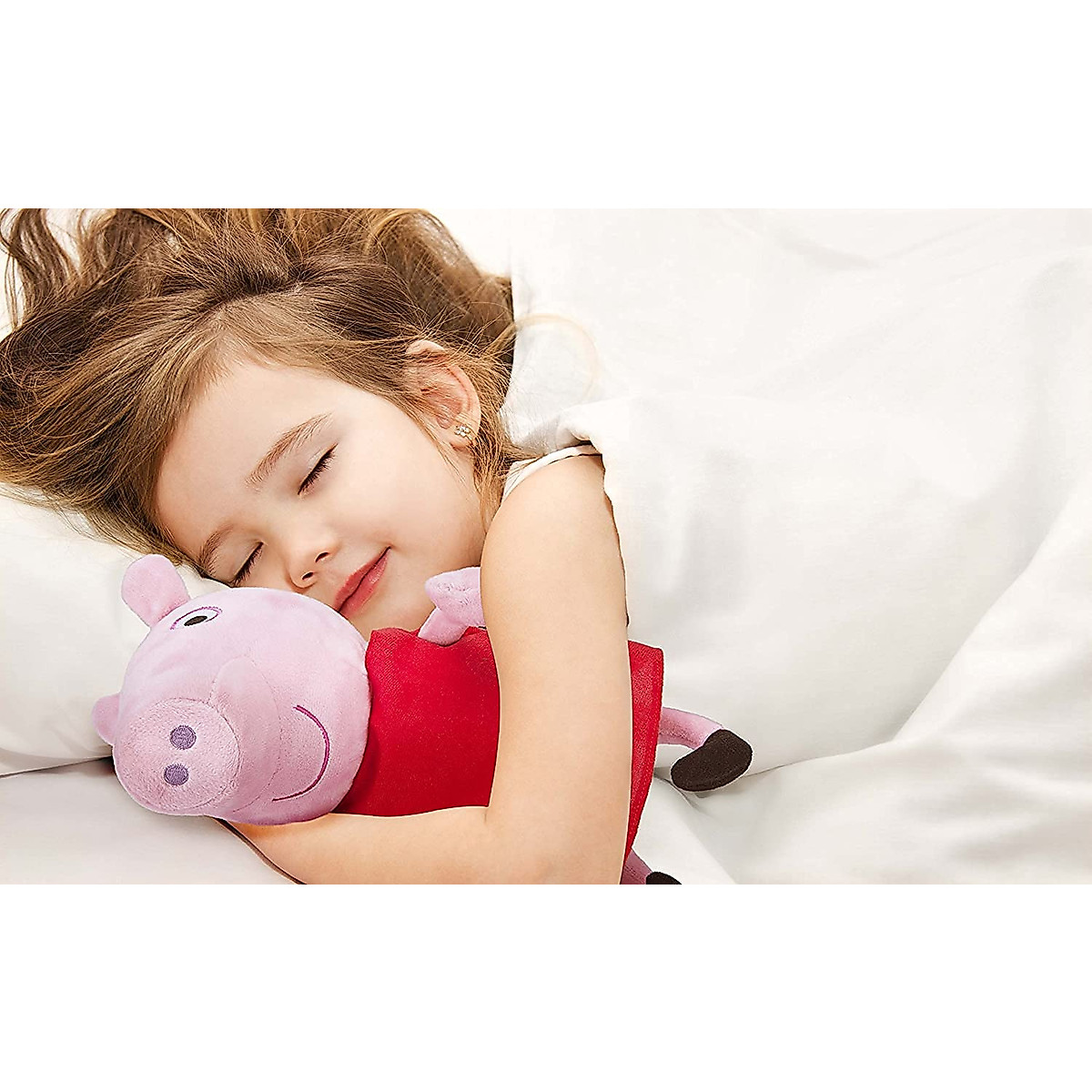 Peppa Pig Hug N' Oink Plush Stuffed Animal Toy, Large 12" - Press Peppa's Belly to Hear Her Talk, Giggle & Oink - Ages 18+ Months