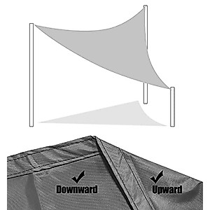 Sutekus Sun Shade Sail Canopy Waterproof Triangle Canopy UV Block Awning for Patio Outdoor Backyard Garden 9.8' x 9.8' x 9.8' (Grey)