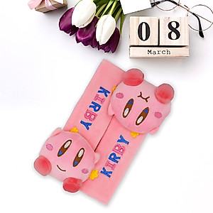 Frycihjk Kawaii Car Seat Belt Cushions Shoulder Pad -2 Pieces Cute car Decor Plush Soft Belt Protector Cushions Shoulder Pads for a More Comfortable Driving