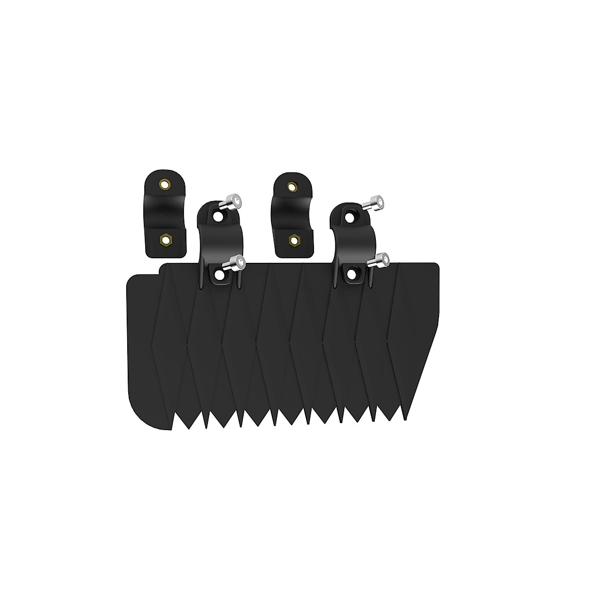 NyVoozy Rudder Clamp on Boat Rudder Fits Most 24 to 55" Trolling Motors, Kayak Rudder Kit Designed for Kayak, Canoe, Angling Boat, etc, Electric Motors Rudder Clamp Widely Use for Canoe, Jon boat, etc