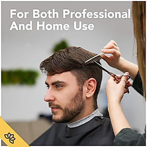 Equinox Barber & Salon Styling Series, Barber Hair Cutting Scissors/Shears, 6.0" Overall Length