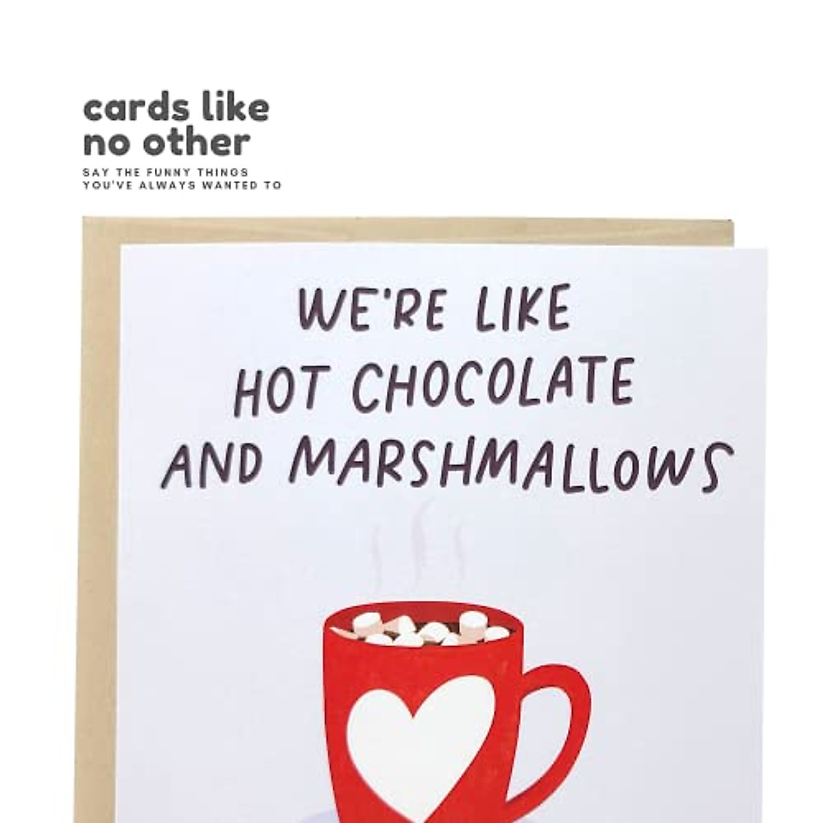 Sleazy Greetings Funny Birthday Card For Boyfriend | Anniversary Cards For Husband | Funny Valentine's Day Card | Naughty Card For Him Her | Hot Chocolate and Marshmallows Card