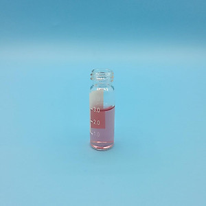 ULTECHNOVO Glass Vials with Screw Caps, Clear Liquid Sample Glass Bottles, 20pcs Chromatography Vials Reagent Serum Storage Bottle with Scale and Black Solid Lid and Septa