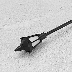 Create idea 20PCS Miniature Street Light Model OO HO Scale Railway Train Lamp Post 1:100 Scale 3V Pathway Lantern Post for Model Building Accessories 7cm Height