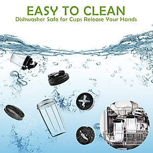 1000W Large Natural Bullet Blender for Shakes and Smoothies, Healnitor Countertop Mixer with Blending and Grinding Blades for Kitchen, Tritan 32+15 Oz Travel Bottles for Fruits, Coffee, Silver