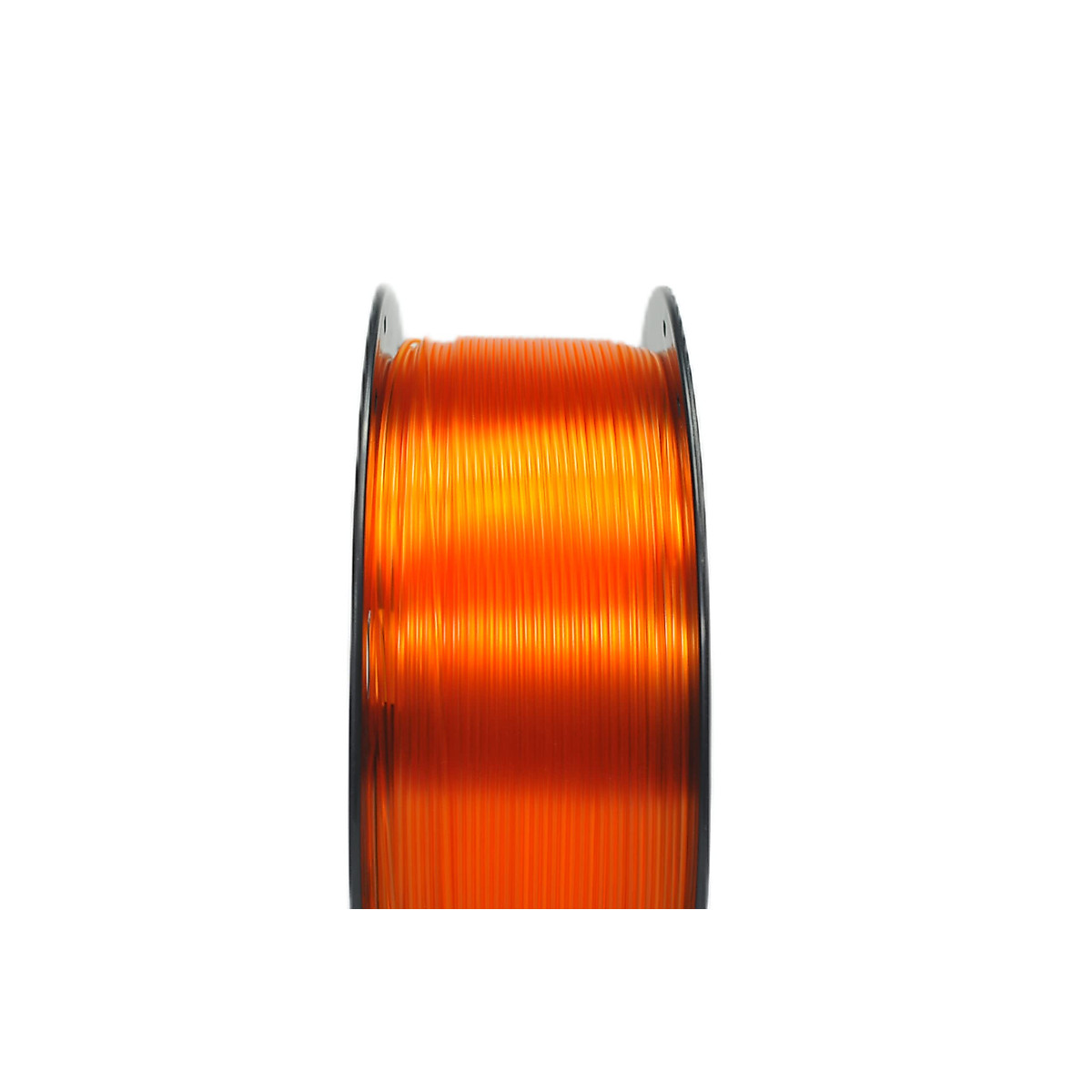 RANKI PETG Filament 1.75mm 3D Printer Filament, Dimensional Accuracy +/- 0.03 mm, 1kg Spool(Transparent Orange)