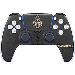 Skinit Decal Gaming Skin Compatible with PS5 Controller - Officially Licensed Purdue University Purdue University Signature Logo Design