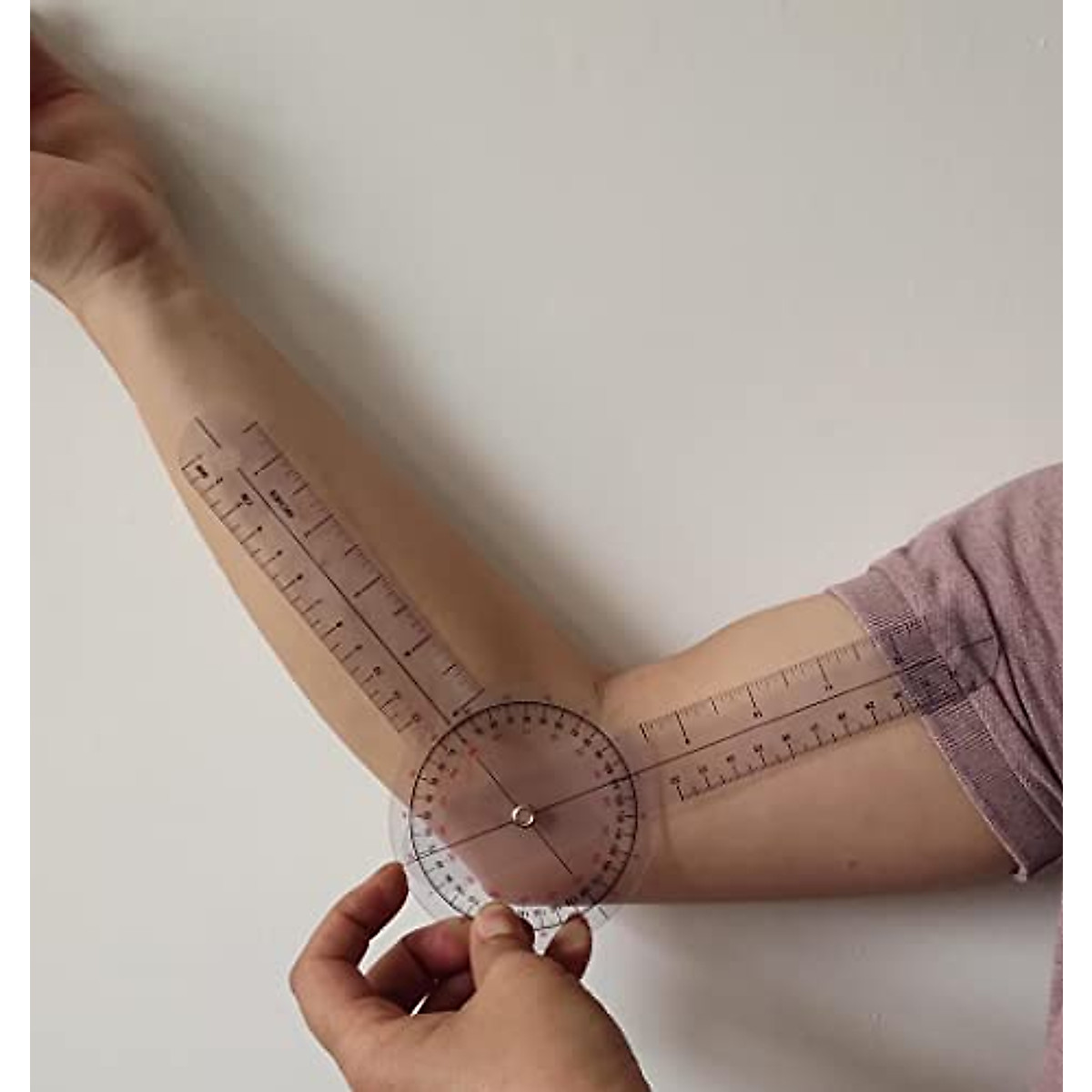 Goniometer Set 3 Pieces 12", 8", 6" Body Measuring Tape - Physical Therapy, Occupational Therapy, Fitness, Medical Protractor Angle Ruler Measuring Tool