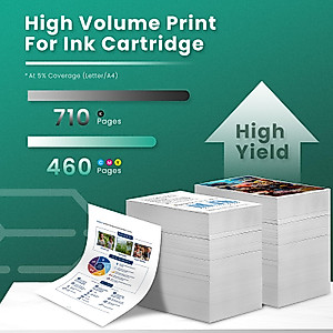 GREENBOX Remanufactured Ink Cartridge Replacement for HP 67 67XL for DeskJet 2732 2755 Envy 6052 6058 6075 DeskJet Plus 4152 4155 4158 Printer (1 Black 1 Tri-Color)