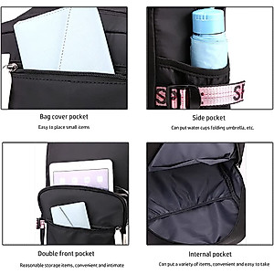 RUILIHIAO Fashionable Cool Cartoon Laptop Backpack Lightweight Bags School Bag Multiple Pockets Outdoor Travel Bookbag