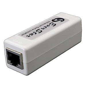 EverStar MI-300 Ethernet Galvanic Isolator for Apple/Android TV, Hi-Res Audio Systems (RJ45) | Ethernet Signal Noise Filter | Light Gray