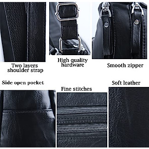 ELDA 10 Pockets Crossbody Purses for Women Medium Pocketbooks Lightweight Ladies Satchel Bag Multi Pocket Shoulder Handbag