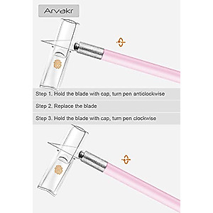 Craft Hobby Knife , Exacto Knife , 2 Knives and 60 Blades with a Bag , Precision Cutter Knife for Cutting Carving Scrapbooking Stencil , Pink