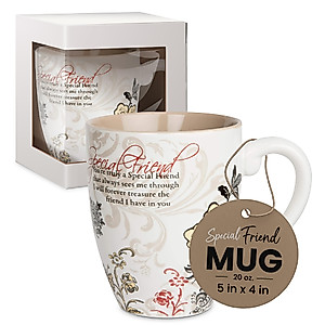 Mark My Words Special Friend Mug, 4-3/4-Inch, 20-Ounce Capacity