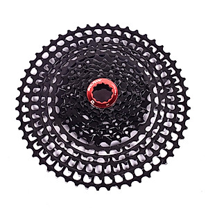 Unisex – Adult's MTB 12 Speed 11-52T Cassette Black Ultralight Bicycle Flywheel 12t Bike Freewheel Parts Mountain,1212Speed11-52T