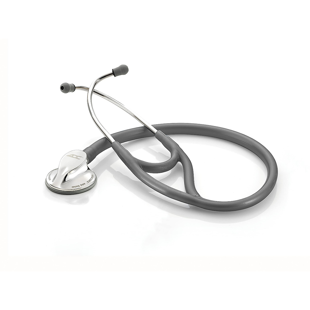 ADC Adscope 600 Platinum Series Cardiology Stethoscope with Tunable AFD Technology, Metallic Gray