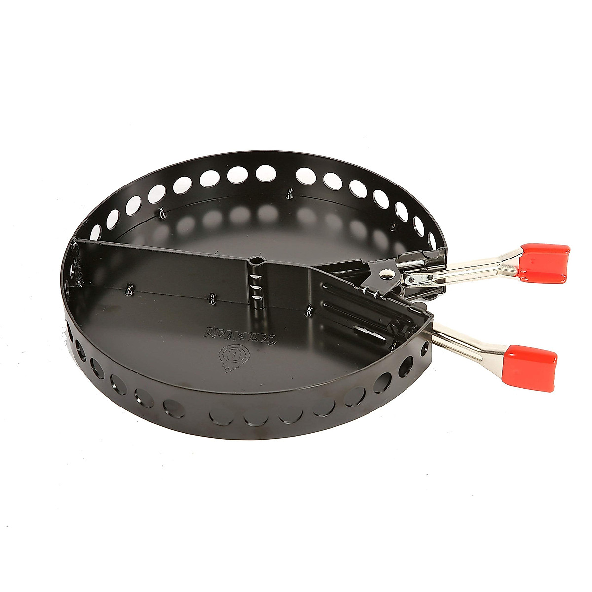 CampMaid Charcoal Holder & Lid Lifter - Dutch Oven Tools Set - Charcoal Holder & Cast Iron Grill Accessories - Camping Grill Set - Outdoor Cooking Essentials - Camp Kitchen Equipment - (2 Piece Set)